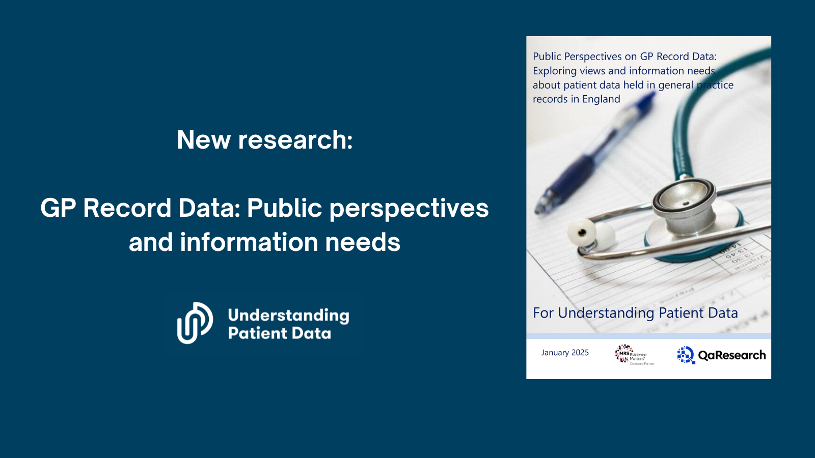 GP record data: public perspectives and information needs | Understanding patient data